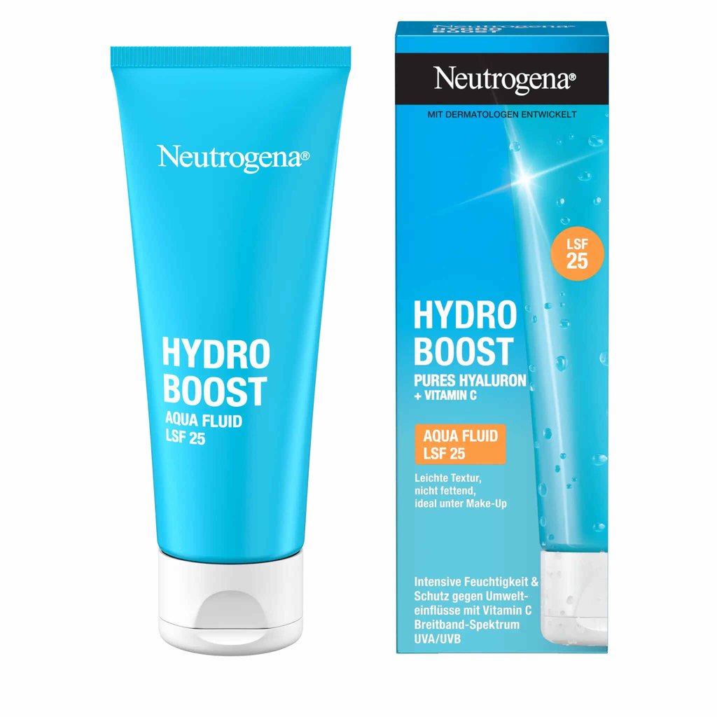 Hydro Boost Aqua Fluid LSF 25 – mit Hyaluron | Neutrogena®